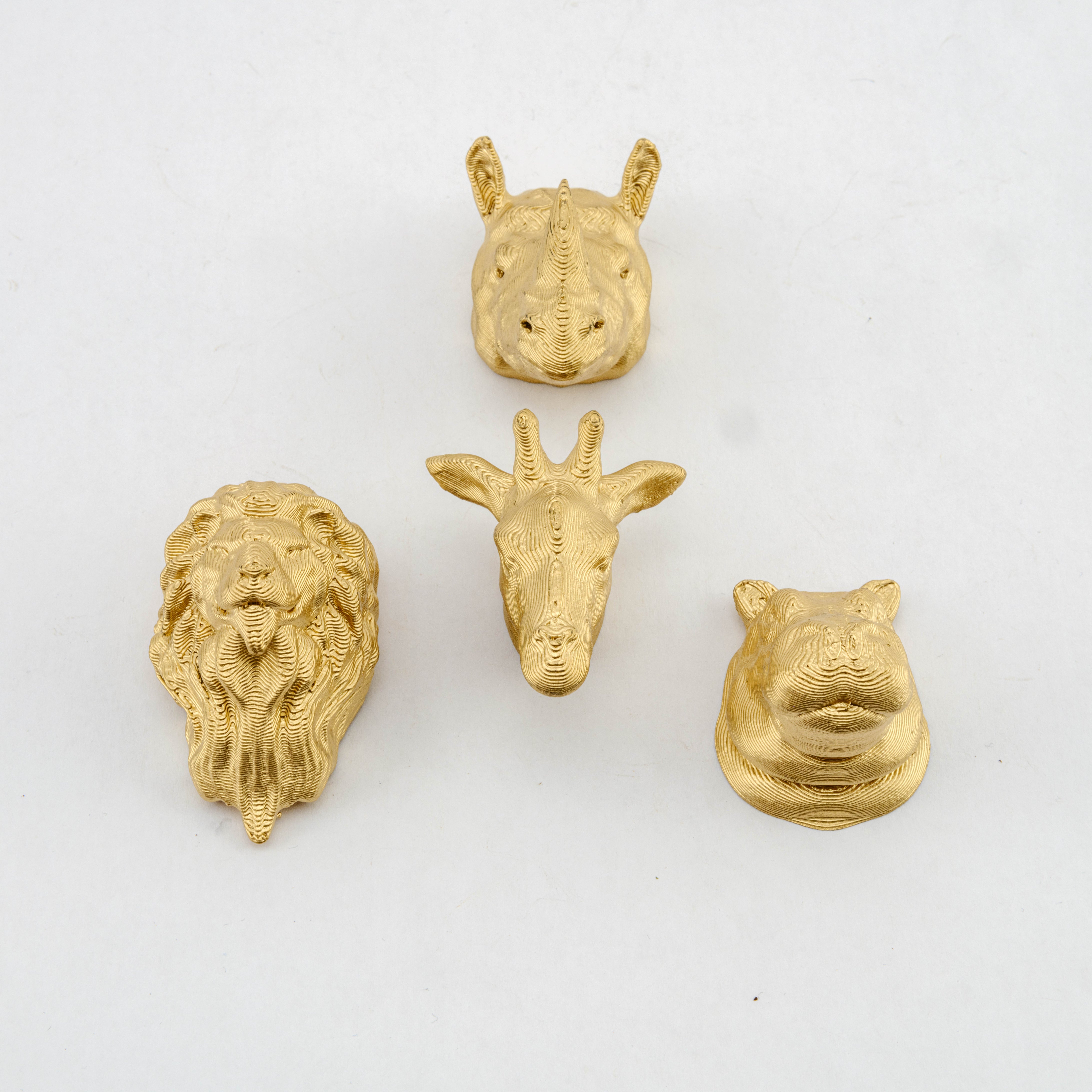 Safari Animal Heads Drawer knobs – Playfull Pulls